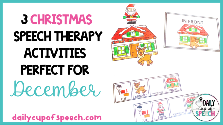 3 Christmas Speech Therapy Activities Perfect for December » Daily Cup ...