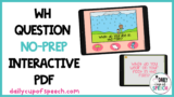 10 Fun Activities for Teaching Wh Questions in Speech Therapy » Daily ...