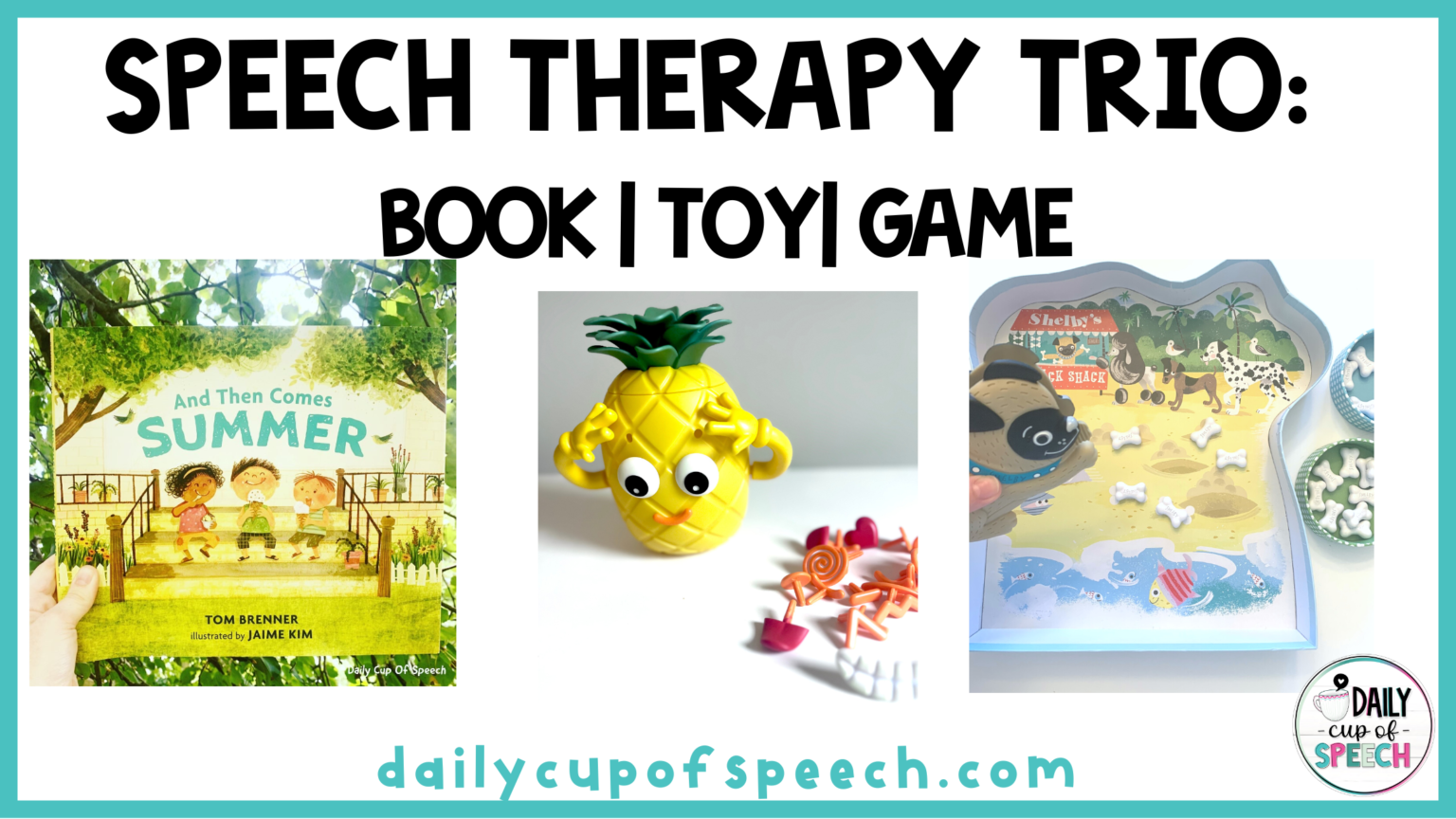Using Toys, Books, Games For Speech Therapy Lesson Plans » Daily Cup of ...