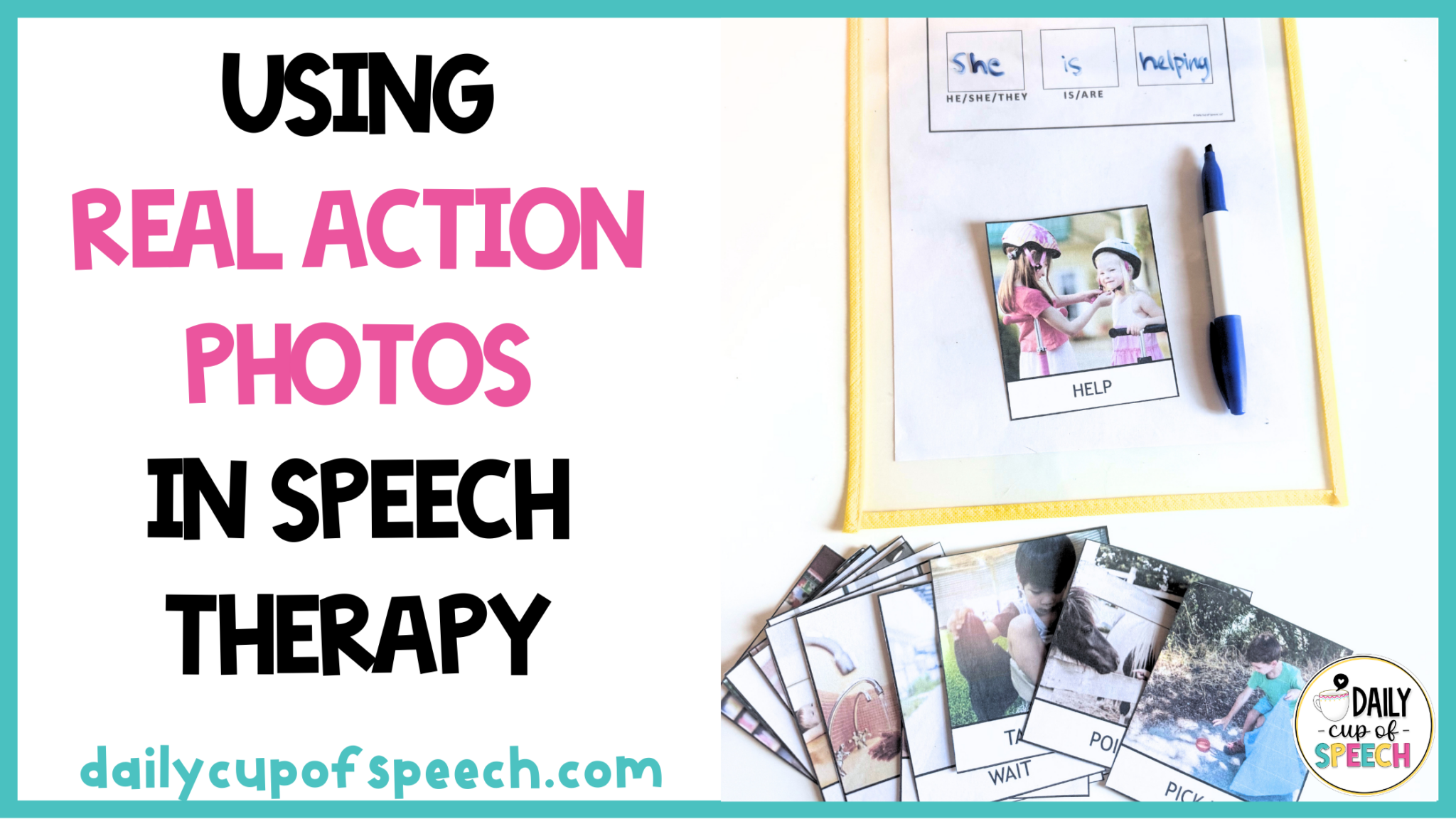 Using Real Action Verb Photos in Speech Therapy: Practical Ideas for ...